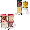 Amazon.com: 4QT NSF Food Storage Containers: 8 PCS [Food Grade][Hot ...