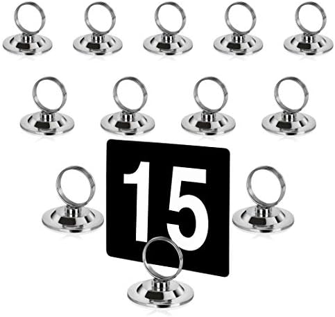 Amazon.com: New Star Foodservice 23398 Ring-Clip Table Number Holder ...