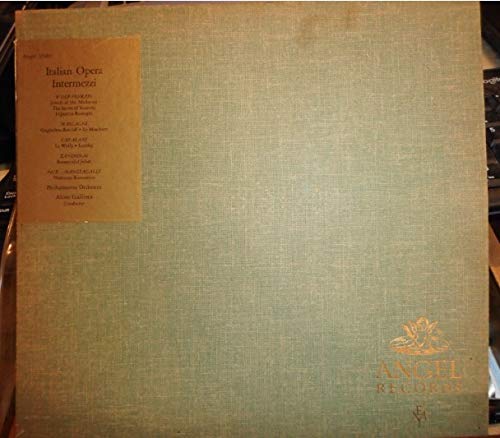 Amazon.com: Alceo Galliera, Philharmonia Orchestra ‎– Italian Opera ...