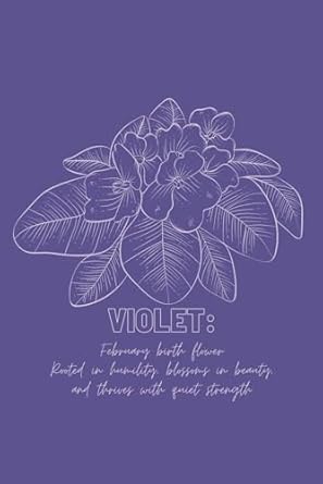 Violet: February Birth flower: Notebook: Nancy Boyer: Amazon.com: Books