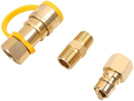 Amazon.com : CALPOSE 3/8 Inch Natural Gas Quick Connect Fittings, 100% ...