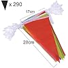 SERWOO 290 Pcs Multicolor Pennant Banner, 140M Décorations en Tissu de ...