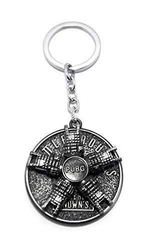 Fashion nitt PUBG Player Battlegrounds Spinner Shield Key Chain (Gold ...