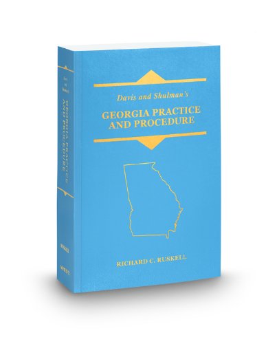 Amazon.com: Davis & Shulmans Georgia Practice and Procedure, 2009-2010 ...