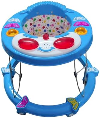 Maanit Round Kids Walker with Foldable, Cushion Seat | Activity Walker ...