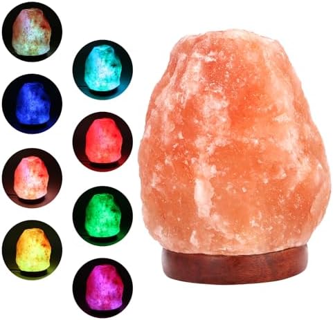 Amazon.com: Tikimoon USB Himalayan Salt Lamp with 7 Colors Changing ...