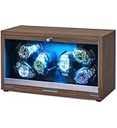 Amazon.com: ANWBROAD Watch Winder 6 Watch Rotator with LED and Super ...