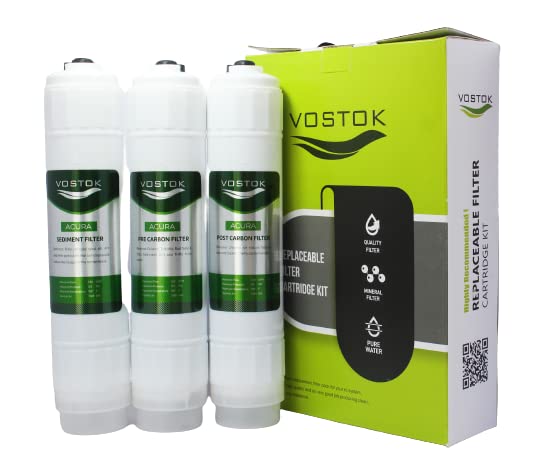 VOSTOK Acura Pre Carbon Filter, Sediment Filter, Post Carbon Filter and ...