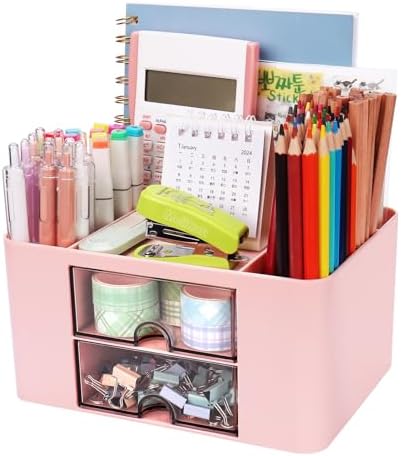 Amazon.com: SAYEEC Desk Organizer with 3 Drawers and Pencil Pen holder ...