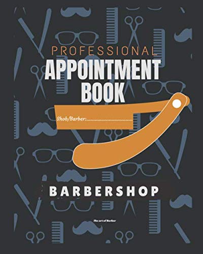 Professional Barber appointment book for Barbershop: Appointment book ...