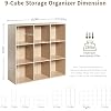 Amazon.com: VDNEND Wooden 9-Cube Storage Organizer with Closed Back ...
