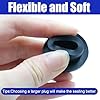 Amazon.com: 24PCS 1/2 inch / 13mm Black Hole Plugs Silicone Rubber ...