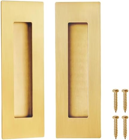 Malimali 6 Inch Recessed Finger Flush Pulls for Pocket Door Closet Door ...