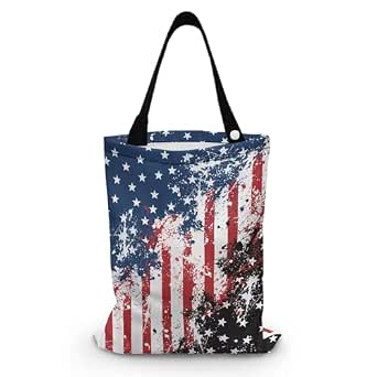 Amazon.com: Pensura American Flag Trash Bags Hanging Detachable Garbage ...
