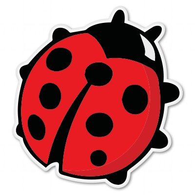 Amazon.com: Ladybug Cute Vinyl Sticker - Car Phone Helmet Bumper ...