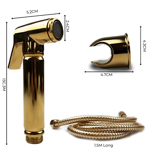 Xcel Home Handheld Douche Sprayer Gold | Muslim Shattaf Shower Head for ...