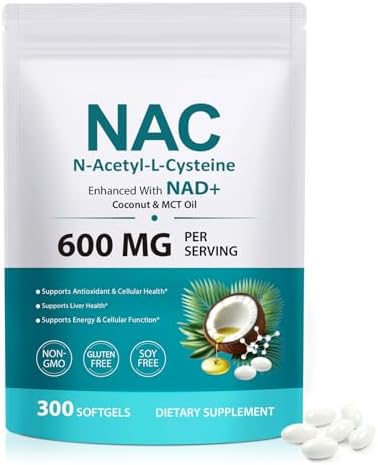 Amazon.com: FANSHI NAC Complex with NAD+ & MCT Oil - 300 Softgels | N ...