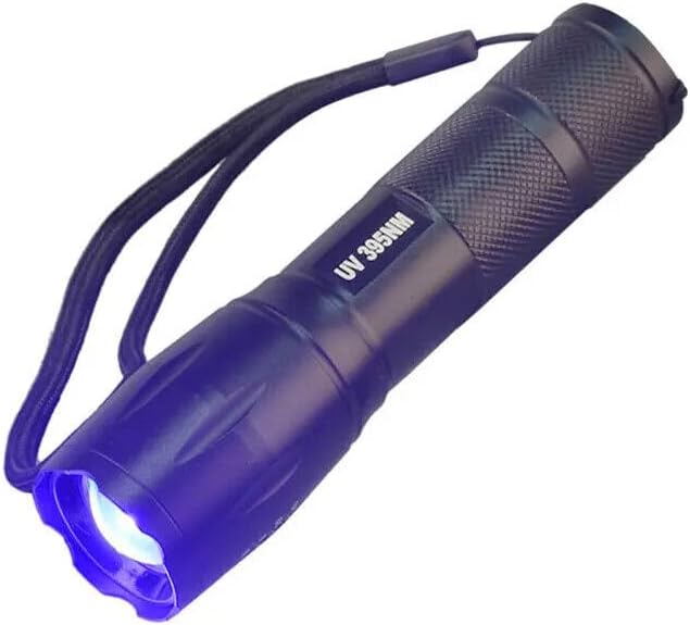 UV LED Zoom Torch 395nm Ultra Violet Black Light Waterproof Super ...
