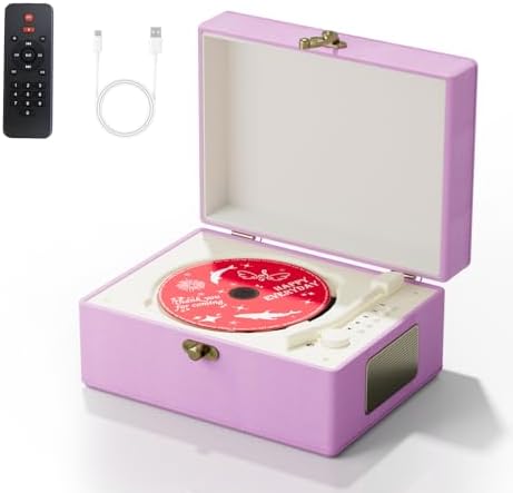 Amazon.com: Yintiny Time Music Box CD Player with Speakers; Bluetooth ...