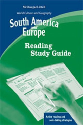 World Cultures & Geography, Grade 6 Reading Study Guide South America ...