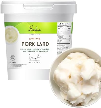 Amazon.com: 4 LBS Fully Rendered Pork Lard-Ready to Eat-All Purpose ...