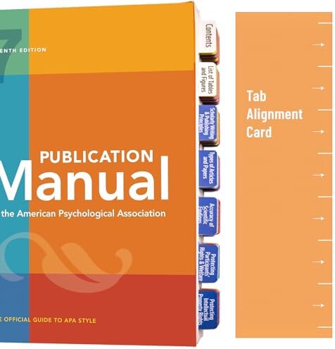 Amazon.com : Index Tabs for of The American Psychological Association ...