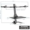Amazon.com: Mount-It! Triple Monitor Electric Standing Desk Converter ...