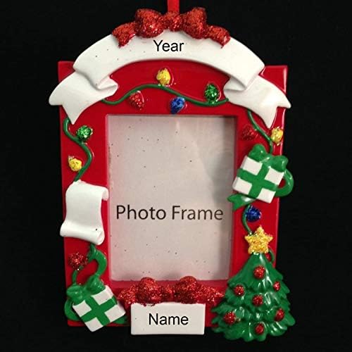 Amazon.com: Christmas Tree Ornament Photo Frame Ornament Metal : Home ...