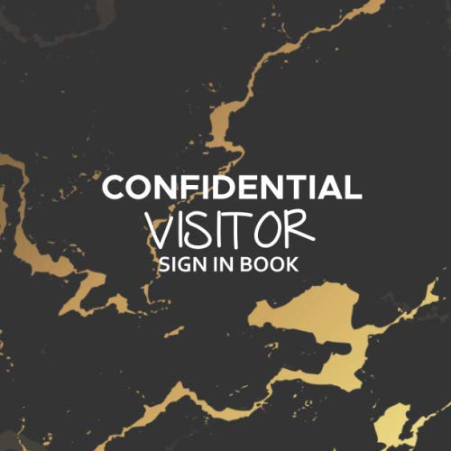 Amazon.com: Confidential Visitor Sign In Book: Record your Guest sign ...