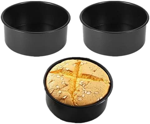 PME RND053 Anodised Aluminium Round Cake Pan 5 x 3-Inch Deep, Silver ...