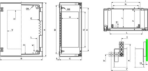 SCHNEIDER ELECTRIC NSYPLM64 Enclosure Polymel Plm-64 : Amazon.in