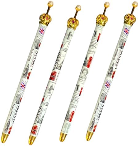 Set of 4 London Crown Pens - London Street Name Pen - London Landmark ...