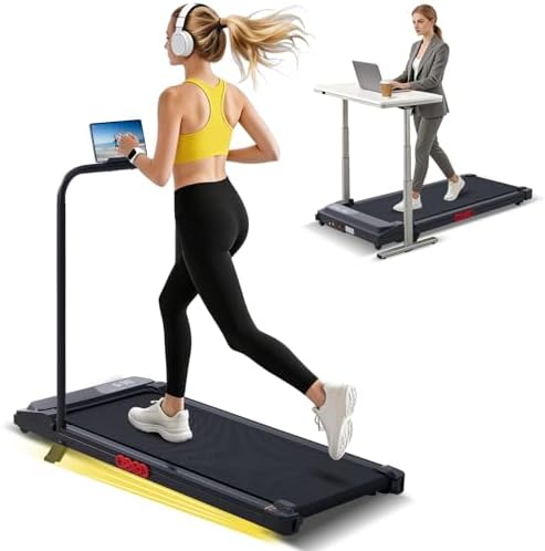 Amazon.com: HaHbHc Caminadora con inclinación, mini caminadora portátil ...