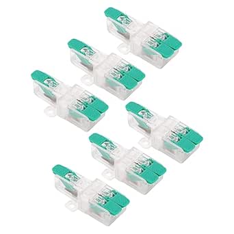 20PCS 1 in 2 Out Lever Wire Connectors Compact Wire Conductor Connector ...