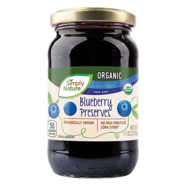 Amazon.com: Simply Nature Organic Blueberry Preserves - 11 oz (312g ...