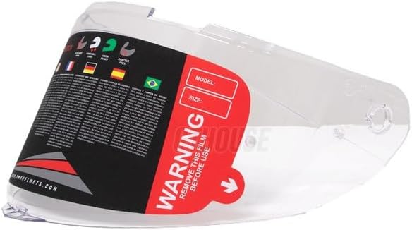 SMK Helmets - Typhoon Helmet Visor - Color - Clear : Amazon.in: Car ...