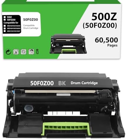 Amazon.com : EUVIVI Remanufactured 50F0Z00 Drum Unit Replacement for ...