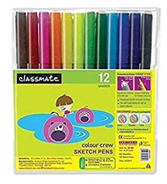 Classmate Sketch PENS Regular 12 Shades : Amazon.in: Home & Kitchen