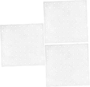 Amazon.co.jp: STOBOK 3 Panel Pegboard Wallboard Organizer Door Back ...