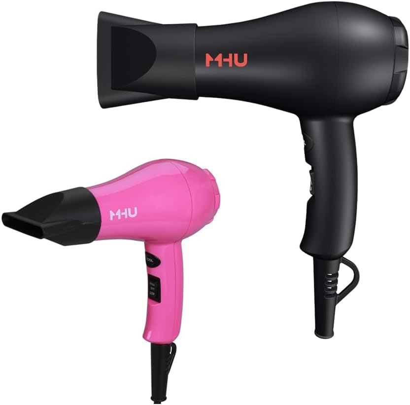 Amazon.com : Portable Travel Hair Dryer,Mini Lightweight Dual Voltage ...