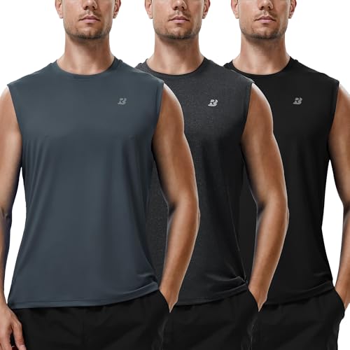 Amazon: Workout Sleeveless Shirts for Men Athletic Gym Basketball Quick ...
