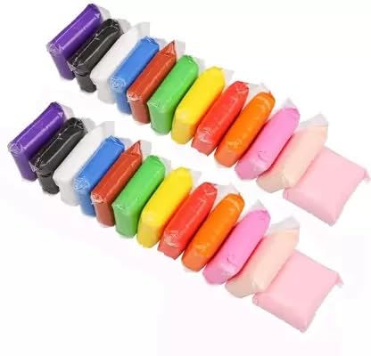 Eclet (Pack of 12) Air Dry Clay, Colorful Children Soft Clay, Creative ...