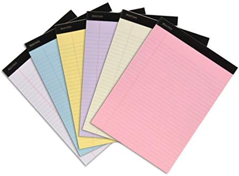 Amazon.com : Ctosree 12 Pads 8.5 x 11 Inch Quad Legal Notepads Colored ...