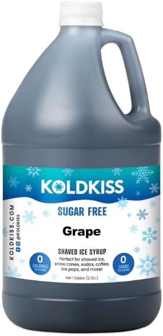 Amazon.com : KoldKiss Sugar Free Grape Shaved Ice, Hawaiian Shaved Ice ...