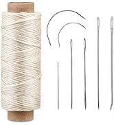 Amazon.com: Ftyiwu Waxed Thread 55 Yards, Leather Sewing Waxed Thread ...