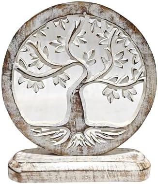 Amazon.com: VANIYA CRAFTS® Wooden Carved Handmade Tree Design Engraved ...