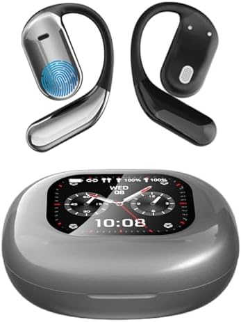 Amazon.com: KESIEME Intelligent Touch Screen Open Ear Earbuds Bluetooth ...