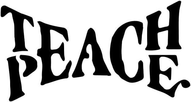 Amazon.com : Teach Peace Word Sign Stencil Signs Words Stencils 29.8" w ...