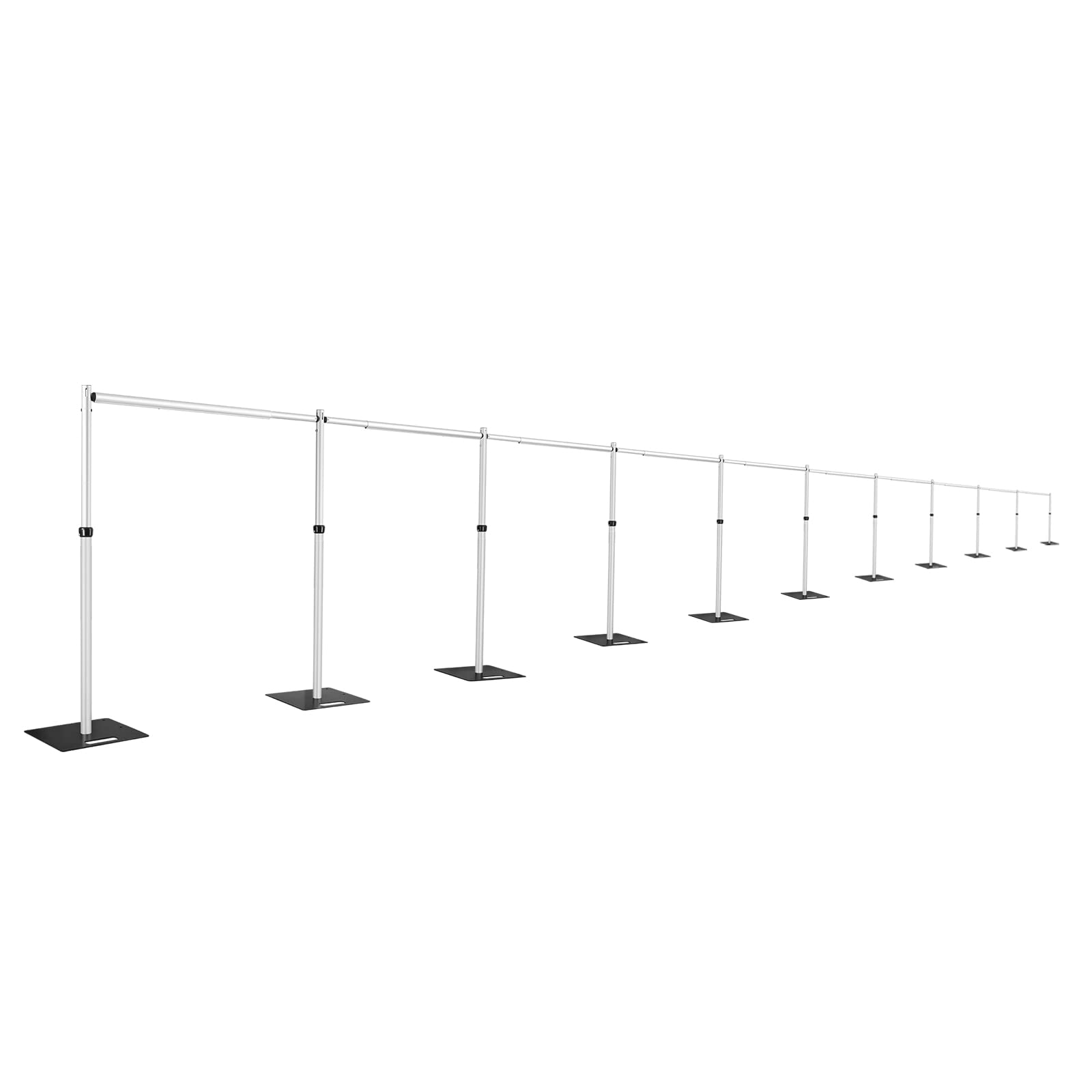 Amazon.com: Hecis Portable Pipe and Drape Backdrop Stand 6-10' Tall x ...