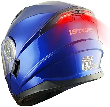 Amazon.com: 1Storm New Motorcycle Bike Modular Full Face Helmet Dual ...